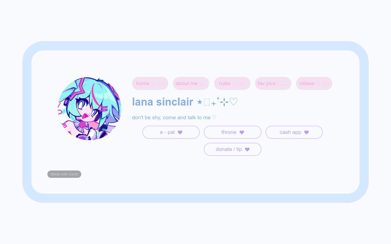 lana sinclair ⋆𐙚₊˚⊹♡